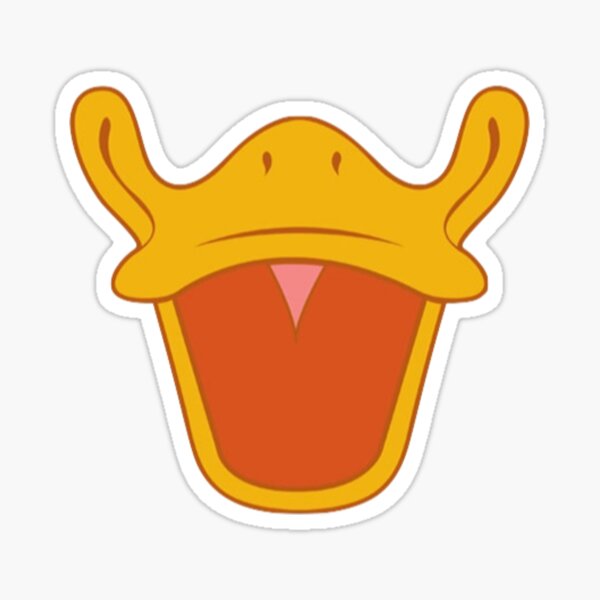 "Donald Duck mouth" Sticker by Y-face-masks | Redbubble