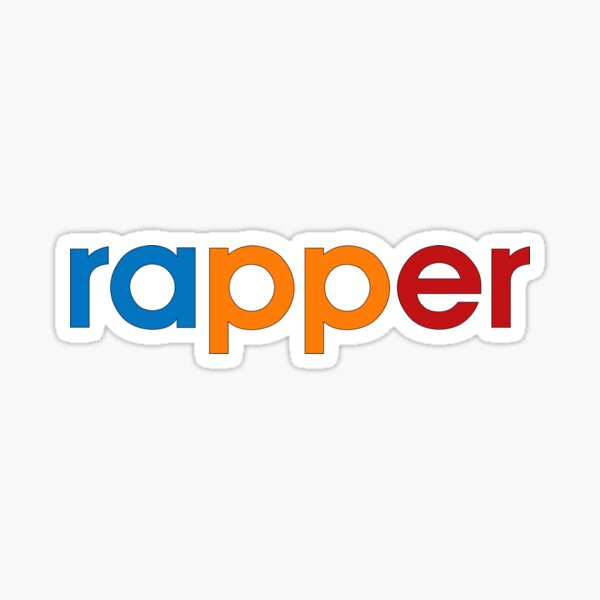 "Colorful Rapper" Sticker by mamza | Redbubble