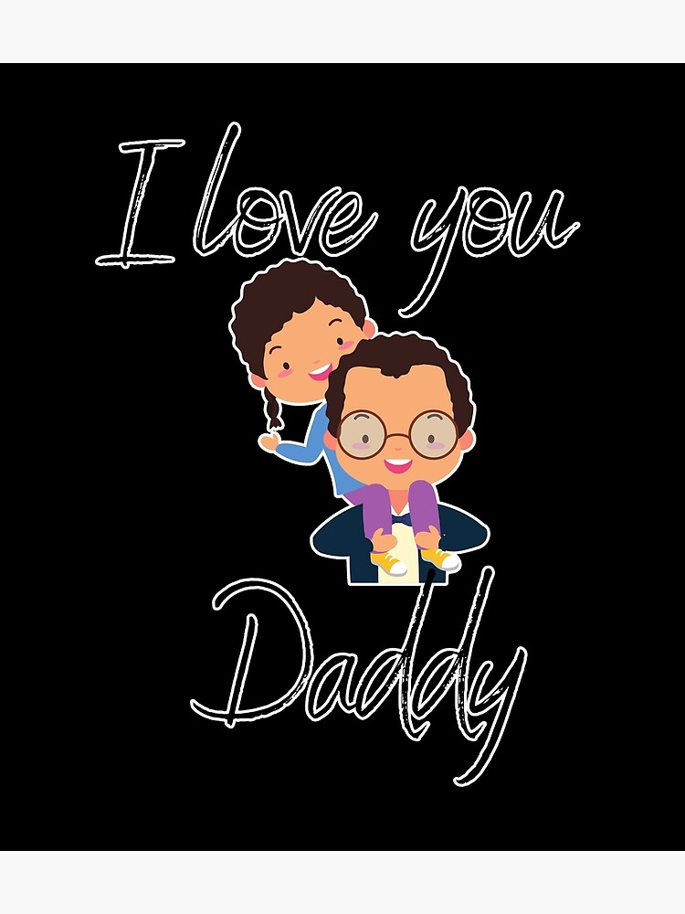 Póster «Te amo, papi, chica divertida, idea de regalo para el día del ...