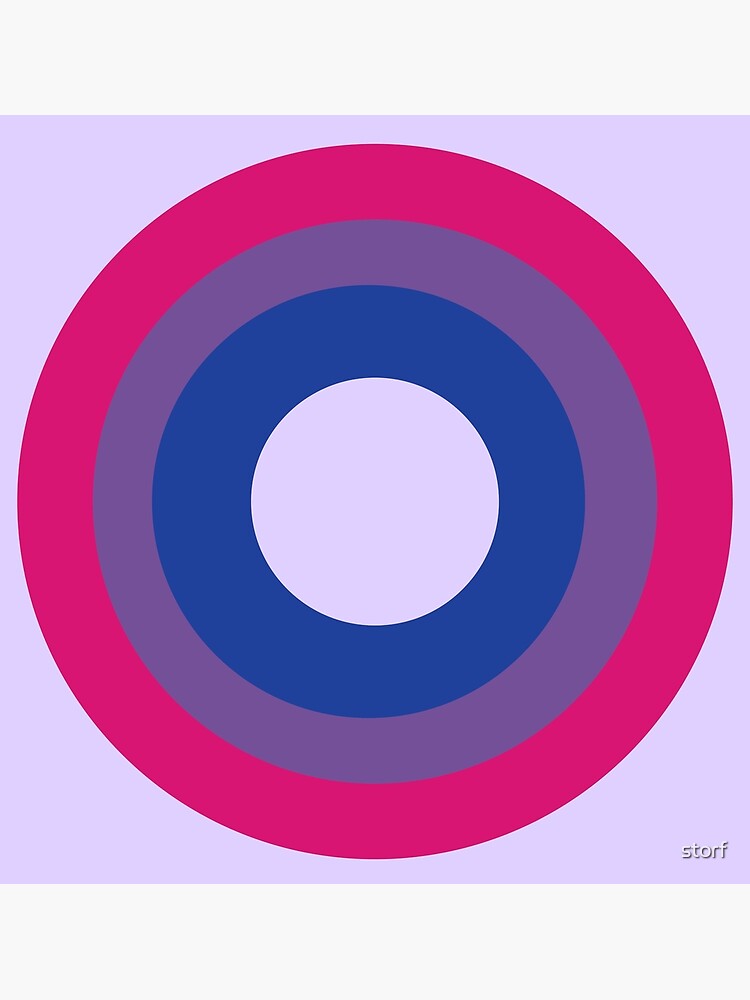 "Bi Pride Flag Circle" Poster by storf | Redbubble