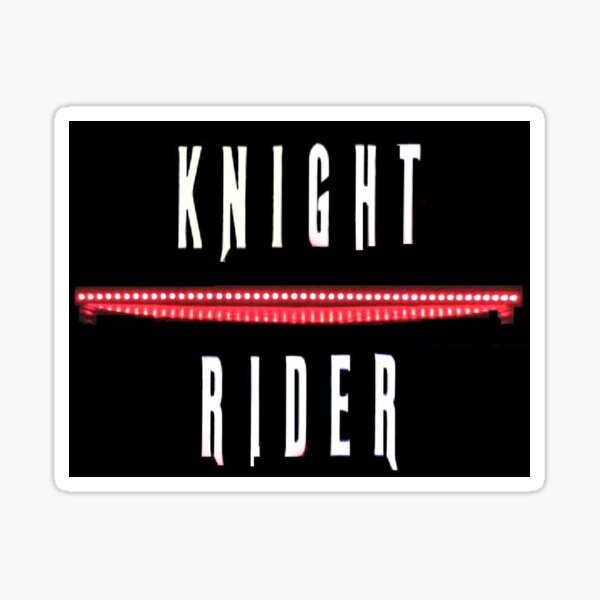 "Knight Rider" Sticker by DOCFFC | Redbubble
