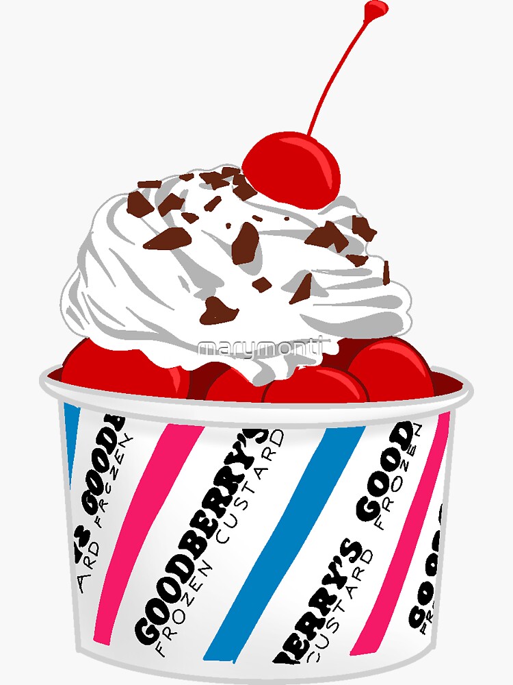 "goodberry’s ice cream" Sticker by marymonti | Redbubble