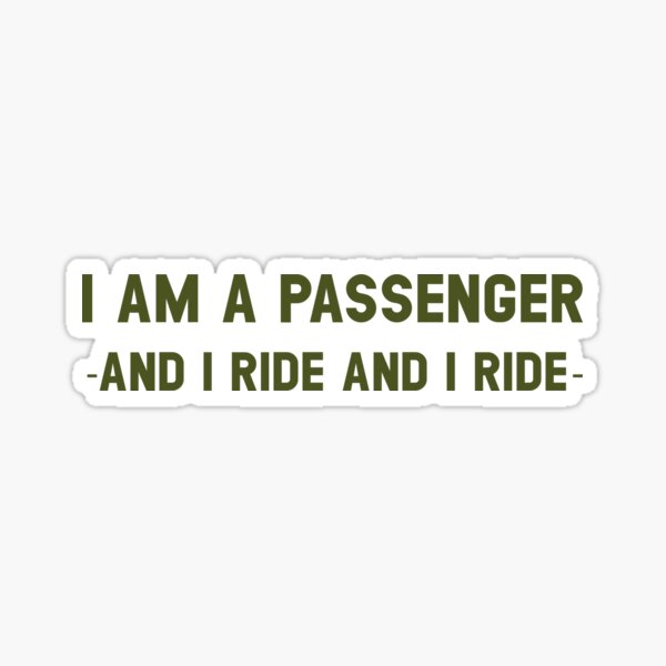 "The Passenger" Sticker by perezzzoso | Redbubble