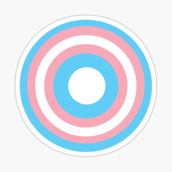 "Transexual Pride Flag Circle" Sticker for Sale by storf | Redbubble