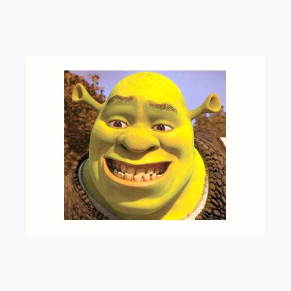 "Shrek 2 - Shrek Awkward Smiling" Art Print for Sale by volkaneeka ...