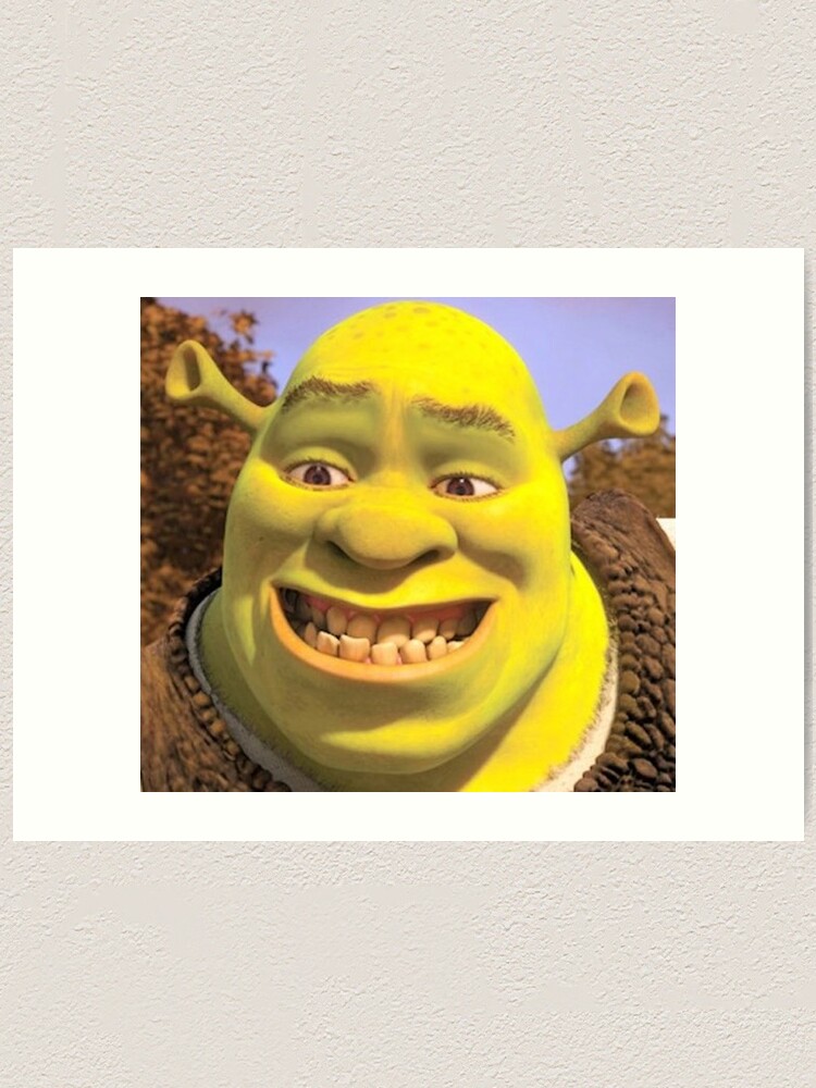 "Shrek 2 - Shrek Awkward Smiling" Art Print for Sale by volkaneeka ...