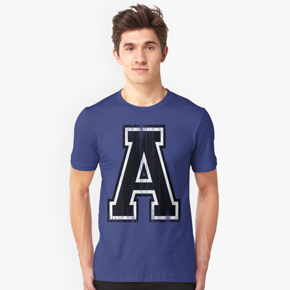 "Big Varsity Letter A" T-shirt by adamcampen | Redbubble