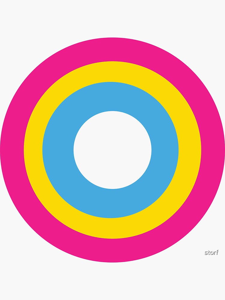 "Pansexual Pride Flag Circle" Sticker by storf | Redbubble