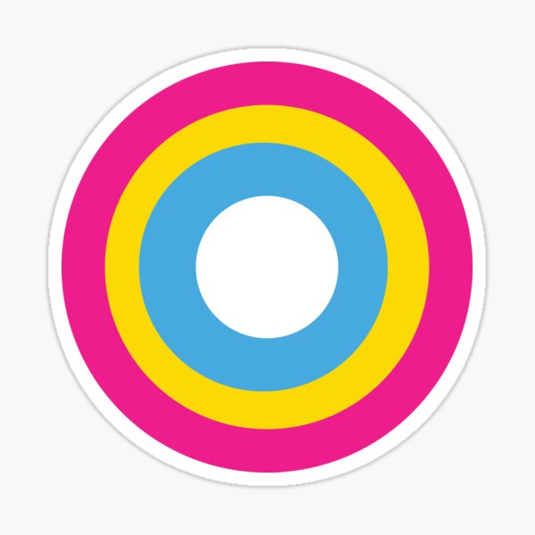 "Pansexual Pride Flag Circle" Sticker by storf | Redbubble