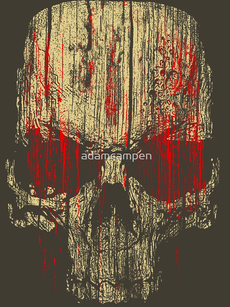 "Bleeding Skull" T-shirt for Sale by adamcampen | Redbubble | bleeding ...