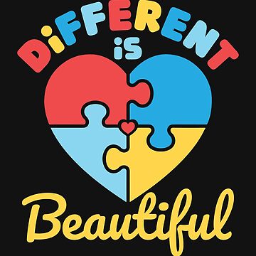"Different Is Beautiful Autism Awareness" Poster for Sale by jaygo ...