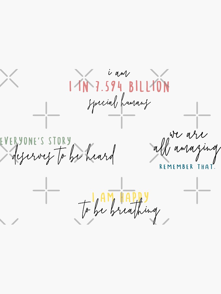 "Inspirational Quotes Sticker Pack" Sticker for Sale by SnickerDoodleUS ...