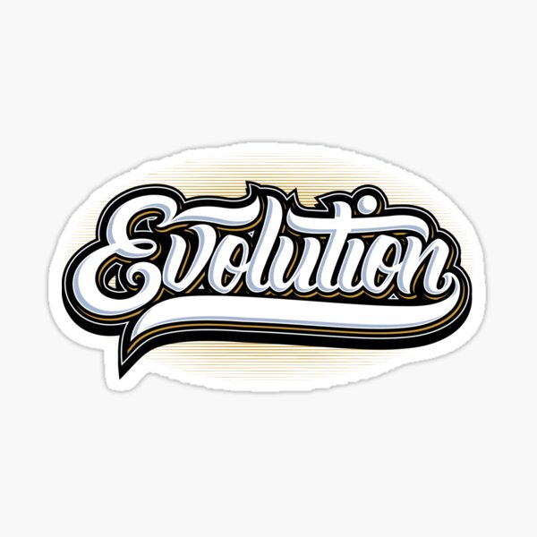 "evolution" Sticker by picassiette | Redbubble