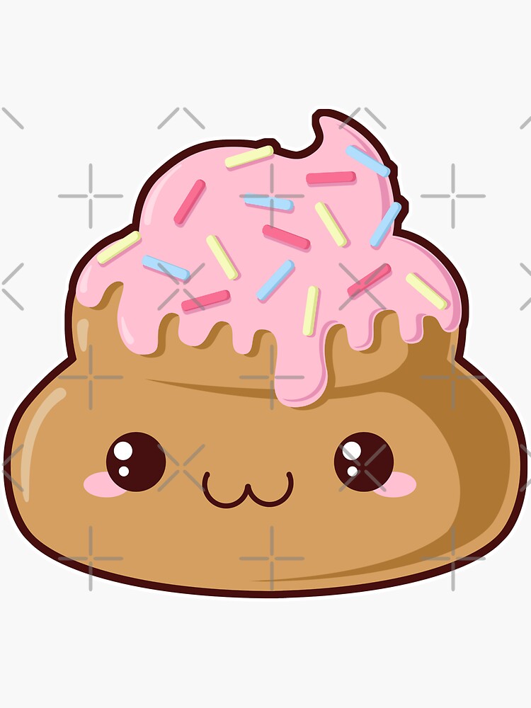 "Sugar-Cute Poop" Sticker for Sale by pai-thagoras | Redbubble