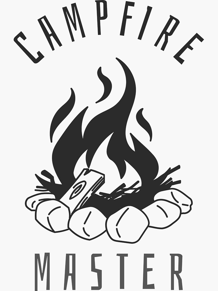 "Campfire Master" Sticker by msimbao | Redbubble