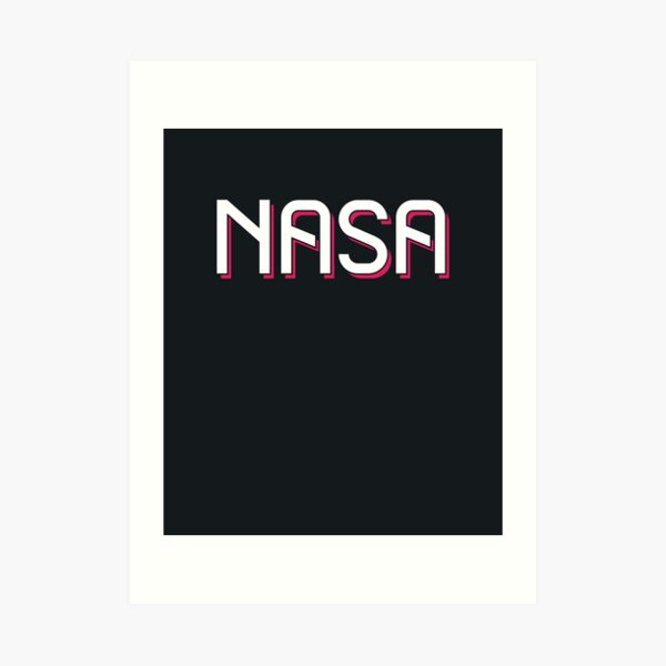 "Shirt, Vintage 70s 80s NASA Logo" Art Print for Sale by MIAH1066 ...