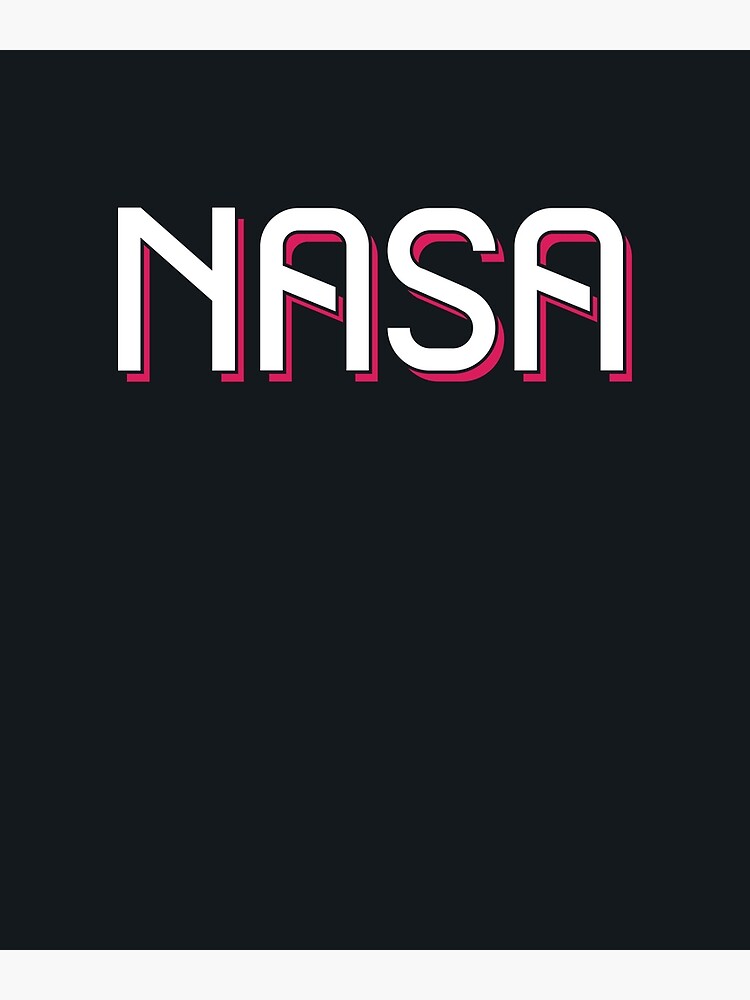 "Shirt, Vintage 70s 80s NASA Logo" Art Print for Sale by MIAH1066 ...