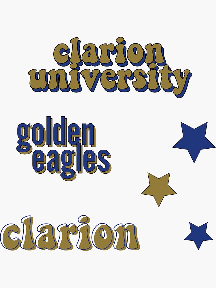 "Clarion University Pack" Sticker for Sale by kayleeoconnor | Redbubble