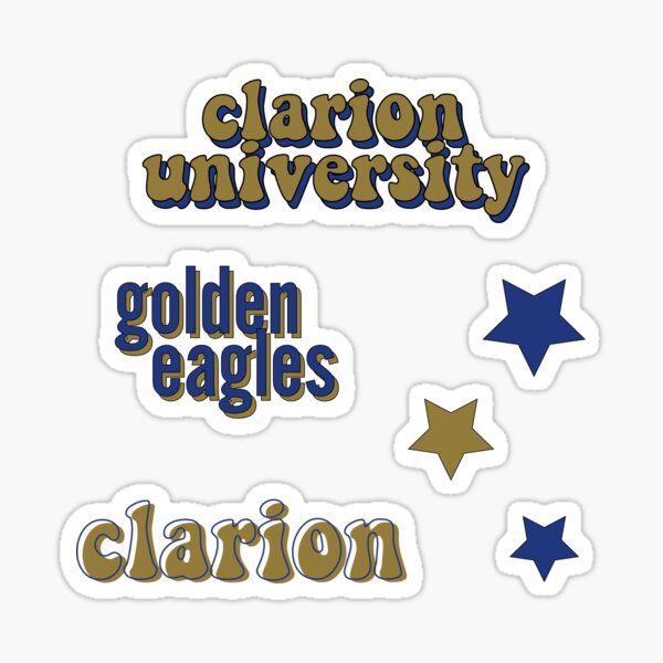 "Clarion University Pack" Sticker for Sale by kayleeoconnor | Redbubble