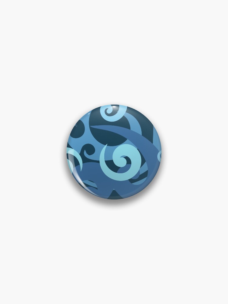 "Koru design, Blue" Pin for Sale by Kiwidom | Redbubble