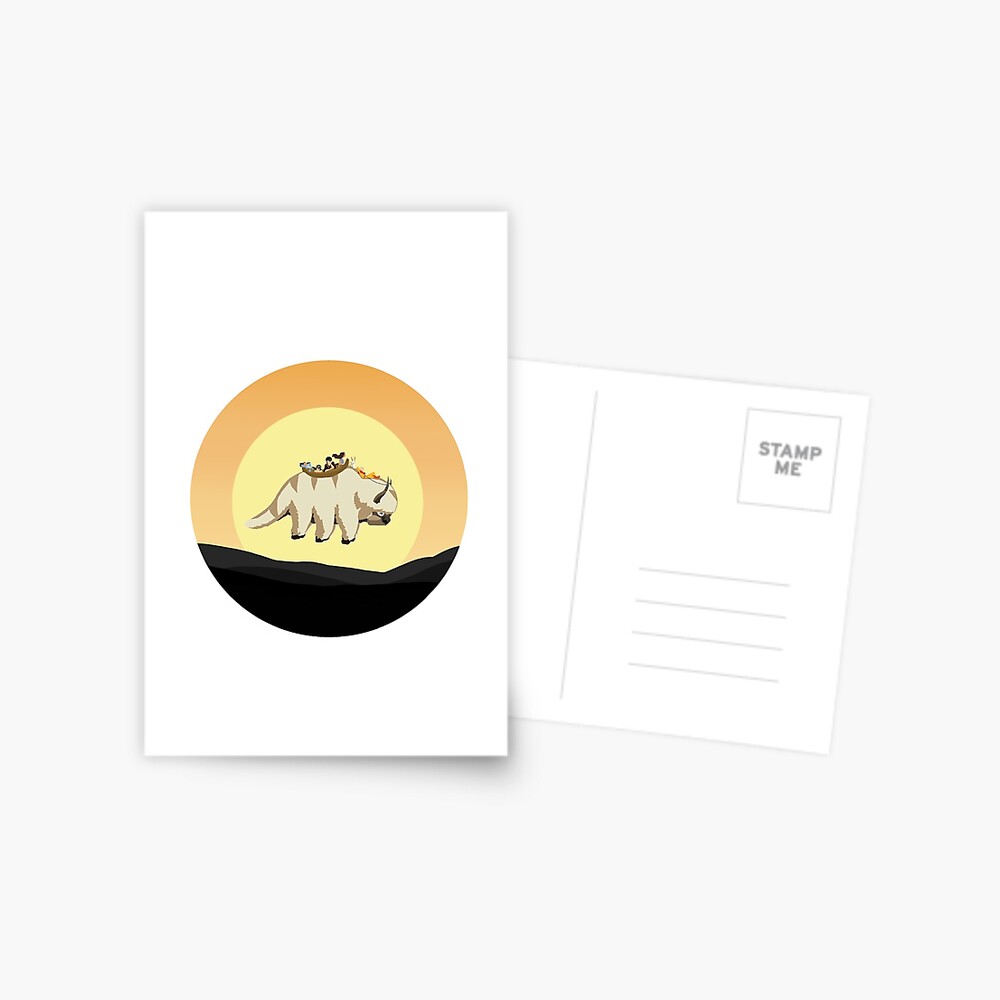 "Team Avatar on Appa" Sticker for Sale by malice7222 | Redbubble