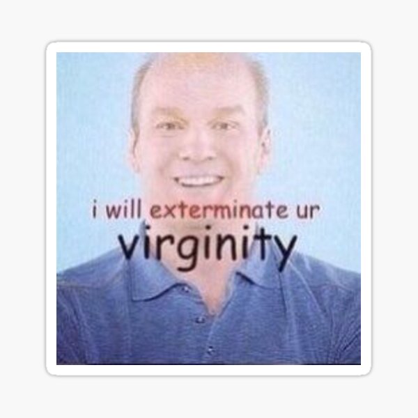 "bob duncan virginity meme" Sticker for Sale by karakarao3o | Redbubble