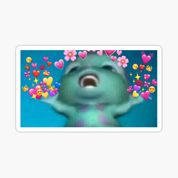 "Bibble Heart Emoji Edit" Sticker for Sale by imthinzar | Redbubble