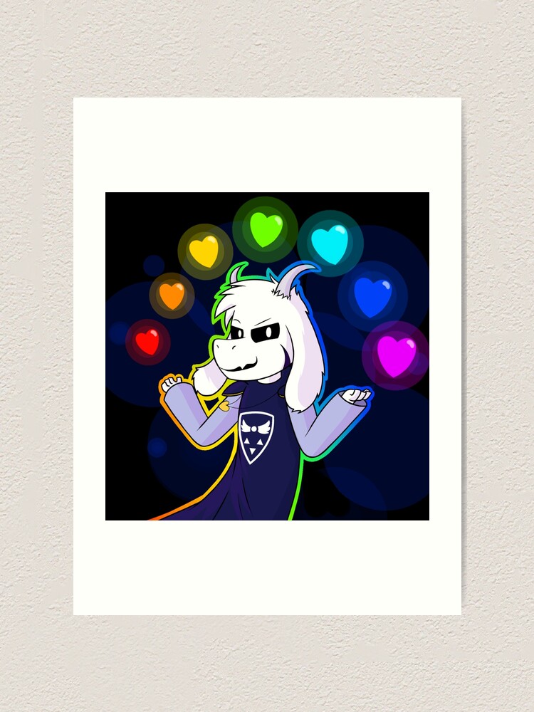 "Asriel Dreemurr God Form" Art Print for Sale by MoraxTheLizard | Redbubble