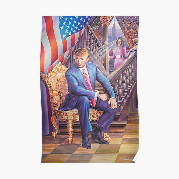 "President Trump Portrait" Poster for Sale by Jasna2020 | Redbubble