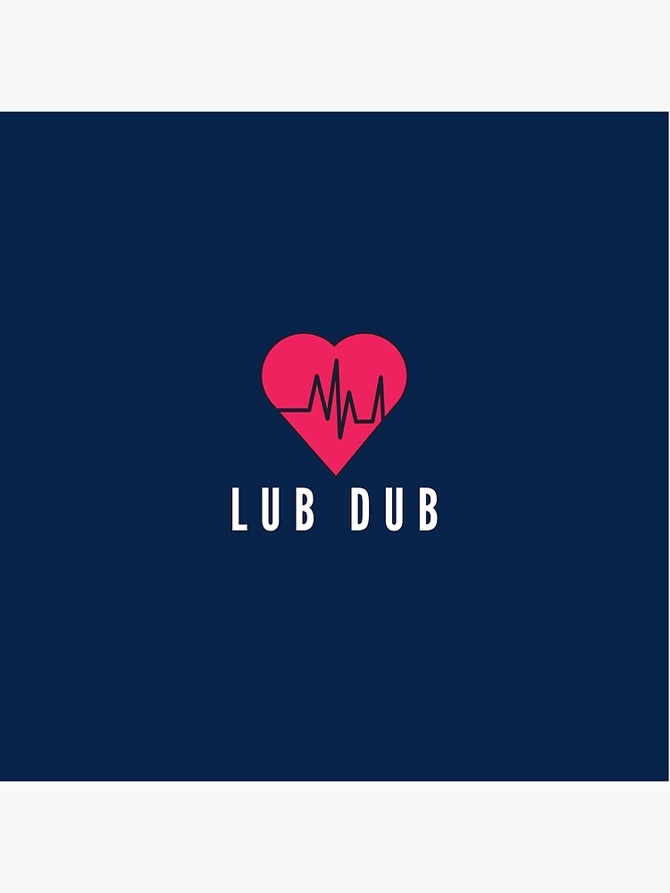 "Heart rate "Lub dub"merchandise" Pillow for Sale by NelRalp | Redbubble