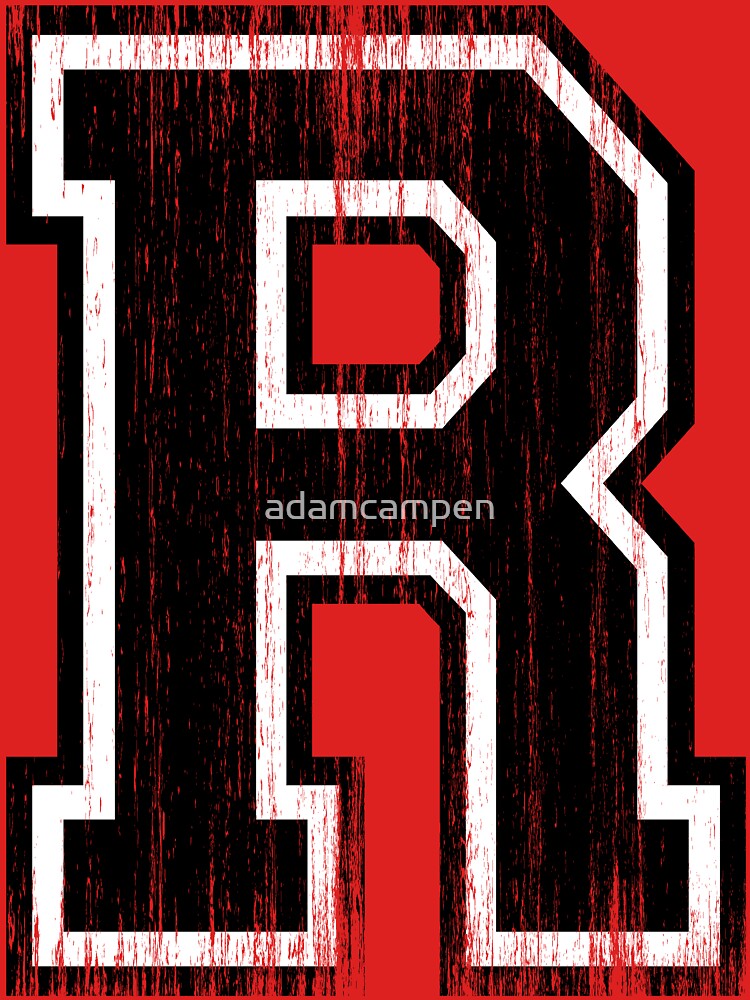 "Big Varsity Letter R" T-shirt by adamcampen | Redbubble