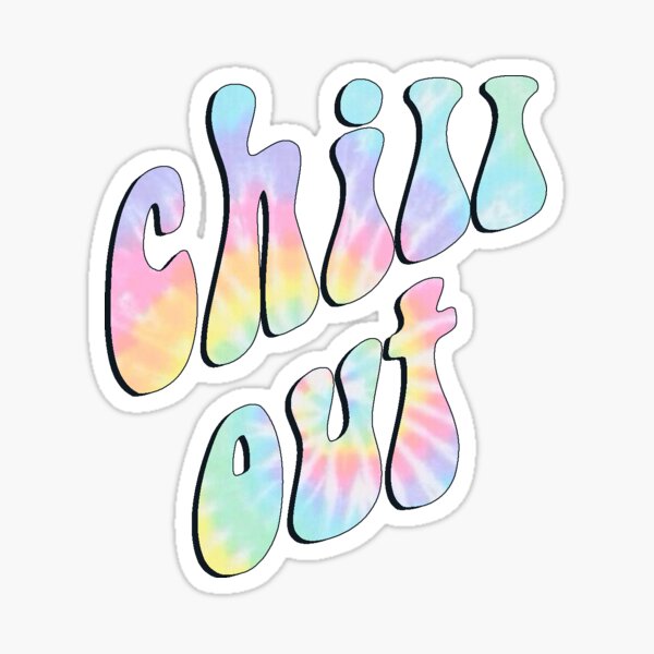 "chill out aesthetic" Sticker for Sale by cedougherty | Redbubble