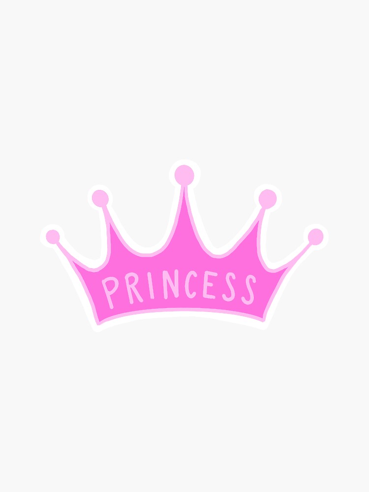 "Princess crown sticker " Sticker by mk1212 | Redbubble