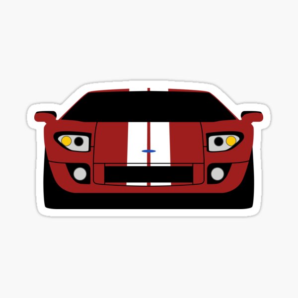 "Ford GT " Sticker by 3pedaldriving | Redbubble