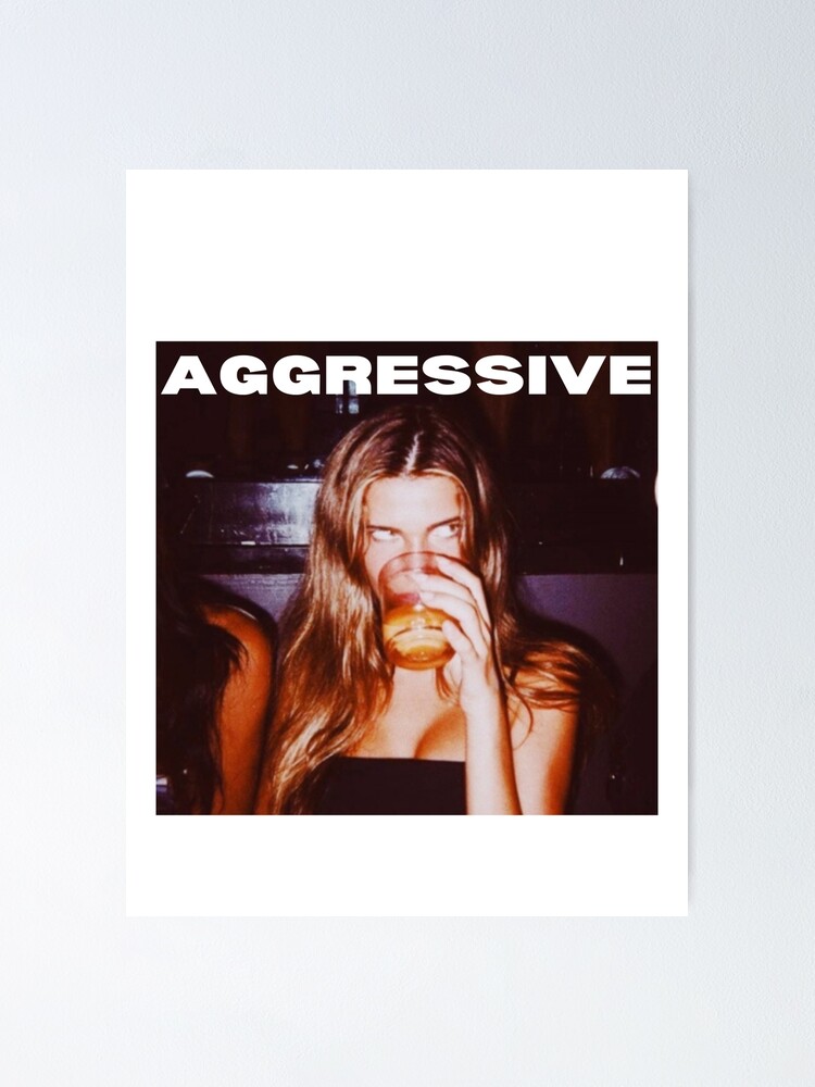 "AGGRESSIVE!" Poster for Sale by muybonita | Redbubble