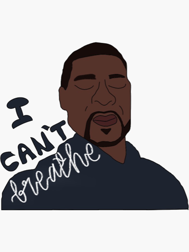 "george floyd" Sticker by stickersbytay | Redbubble