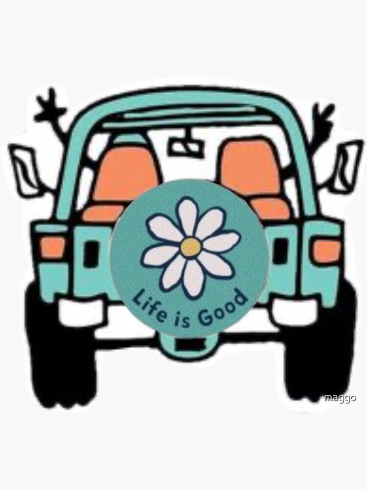 "Life is Good." Sticker for Sale by maggo | Redbubble