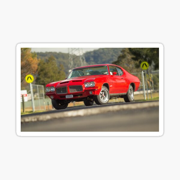 "Pontiac GTO" Sticker for Sale by AndyFeltonPix | Redbubble