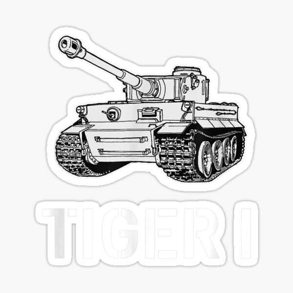 "WW2 Panzer Tiger Tank" Sticker by OzkutHalman | Redbubble