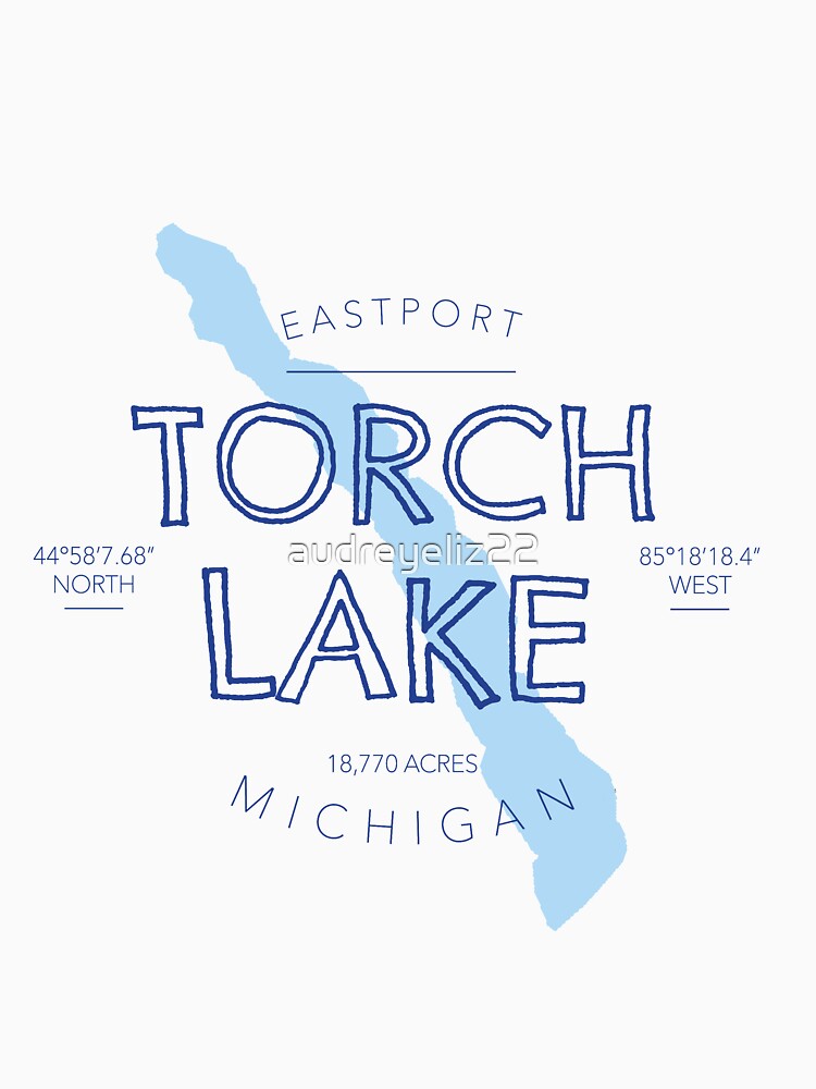 "Torch Lake Michigan" T-shirt for Sale by audreyeliz22 | Redbubble ...