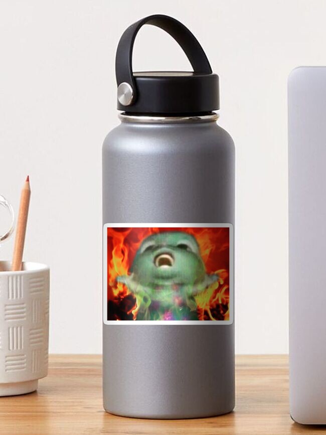 "bibble meme fire" Sticker by Jeangel97 | Redbubble