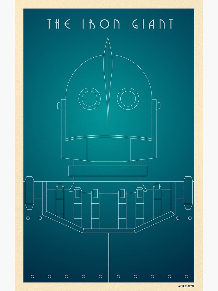 "The Iron Giant - Blueprint" Poster for Sale by costag3 | Redbubble