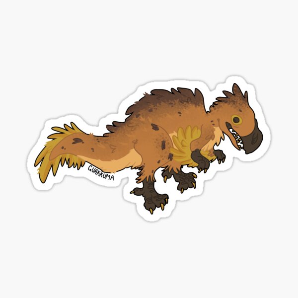 "Fluffy T-Rex" Sticker for Sale by guakkuma | Redbubble