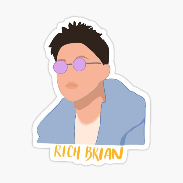 "Rich Brian " Sticker by sagedgaf | Redbubble