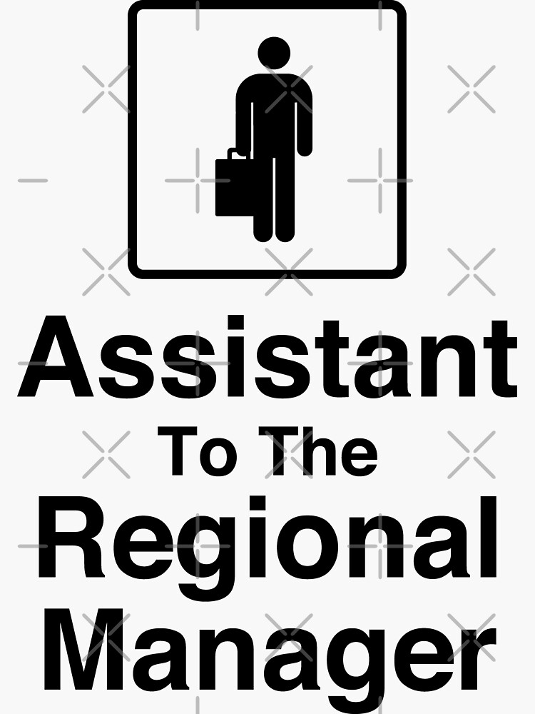 "The Office - Assistant To The Regional Manager Black Set" Sticker by ...
