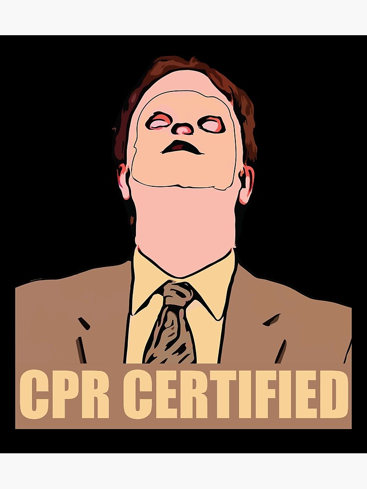 "Dwight Schrute CPR Certified" Poster for Sale by haris0250 | Redbubble