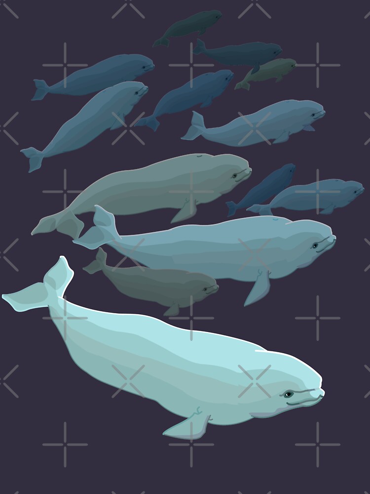 "Beluga Whale Shirts Whale Art Gifts Decor and More" T-shirt for Sale ...