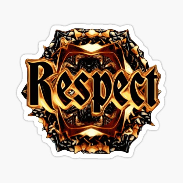 "Respect ," Sticker by Himdilly | Redbubble