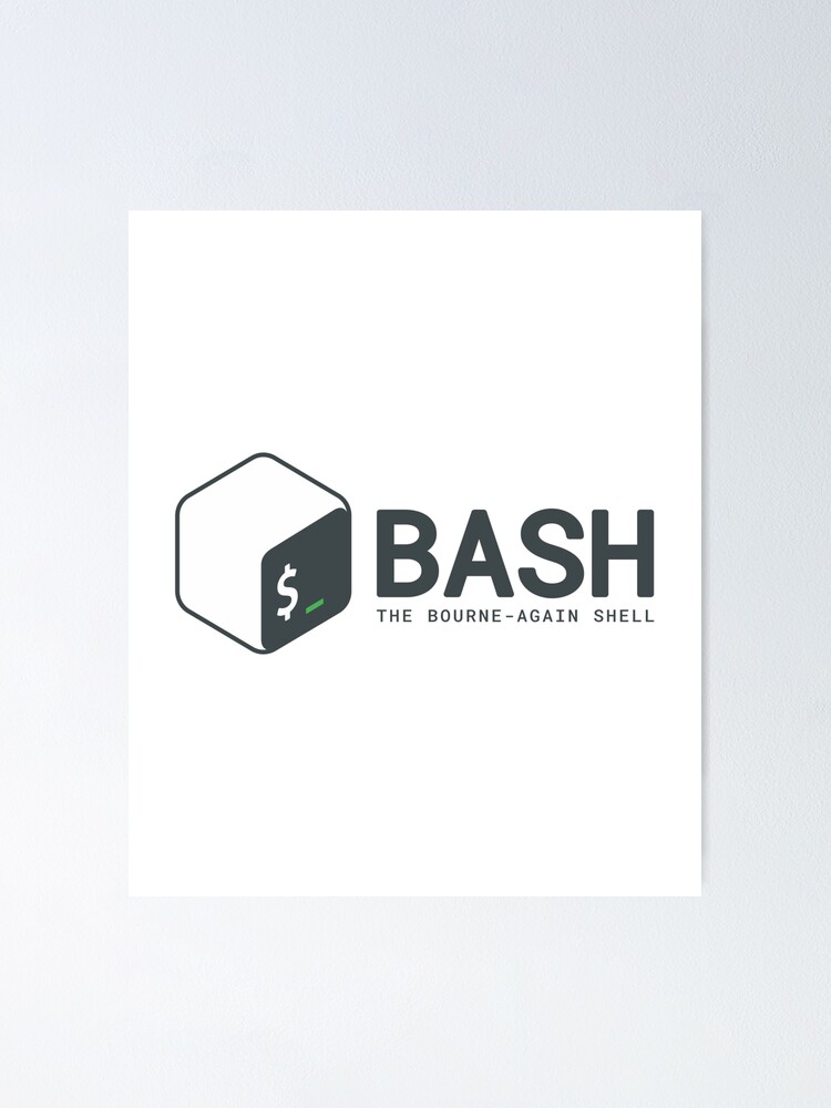 "bash logo" Poster for Sale by Jeangel97 | Redbubble