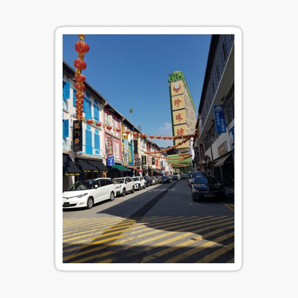 "Singapore Chinatown " Sticker for Sale by ExploreTheBasic | Redbubble